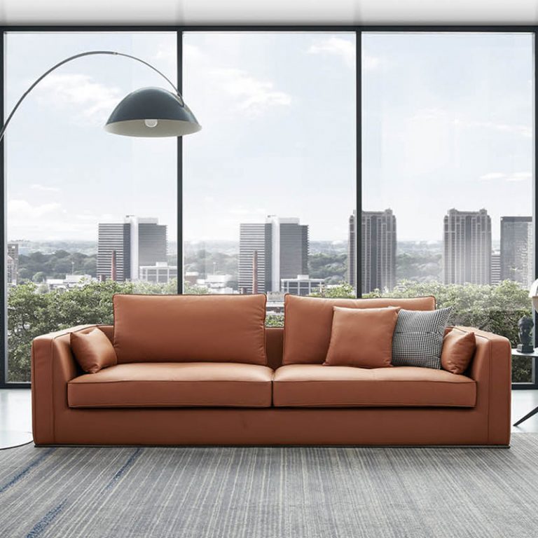 Modern Leather Office Sofa Home Couch Set| Mige Office Furniture